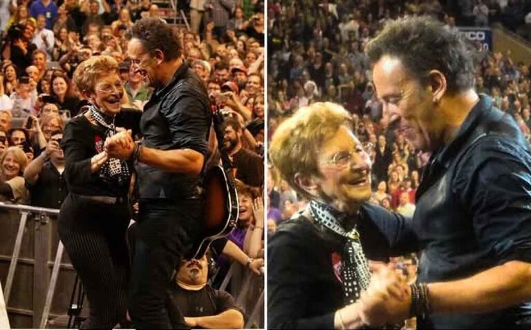 Bruce Springsteen Dances With His 90-Year-Old Mom at Madison Square ...